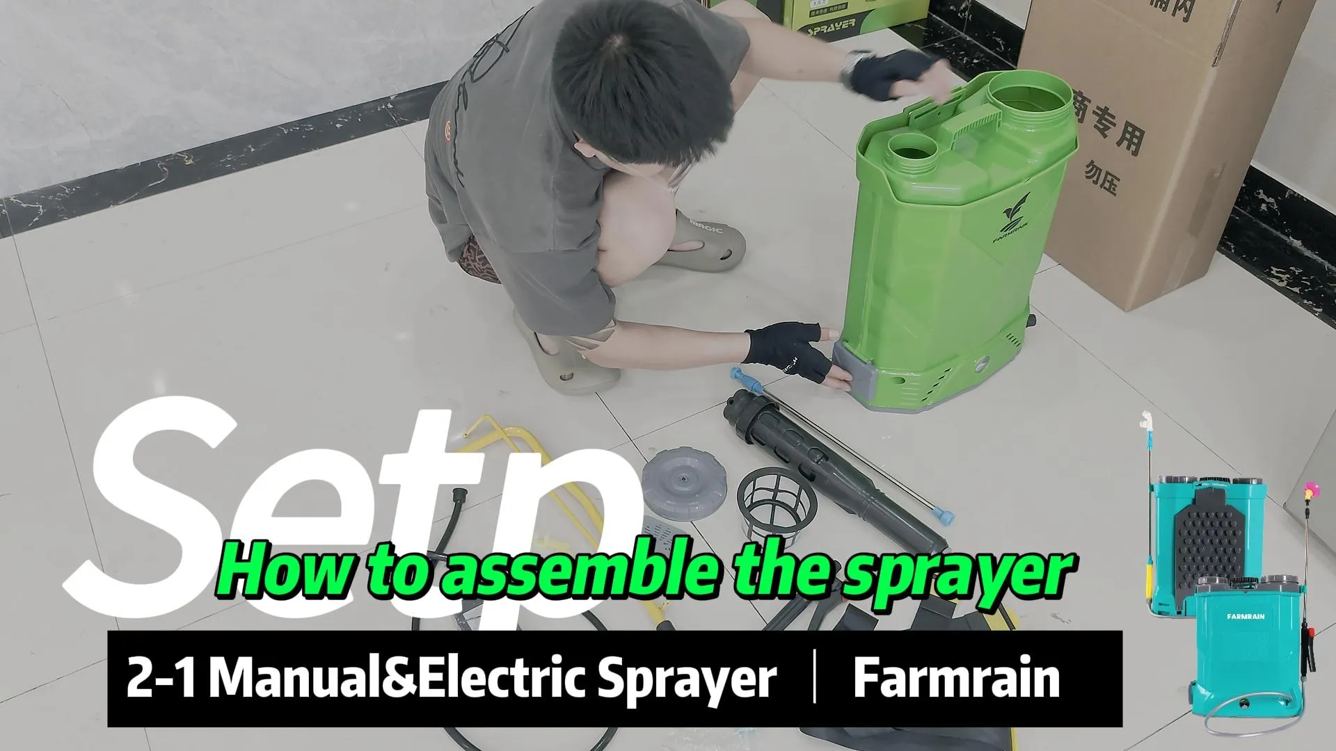 Assemble 2IN1 Knapsack Sprayer (for Battery&Manual Sprayer)